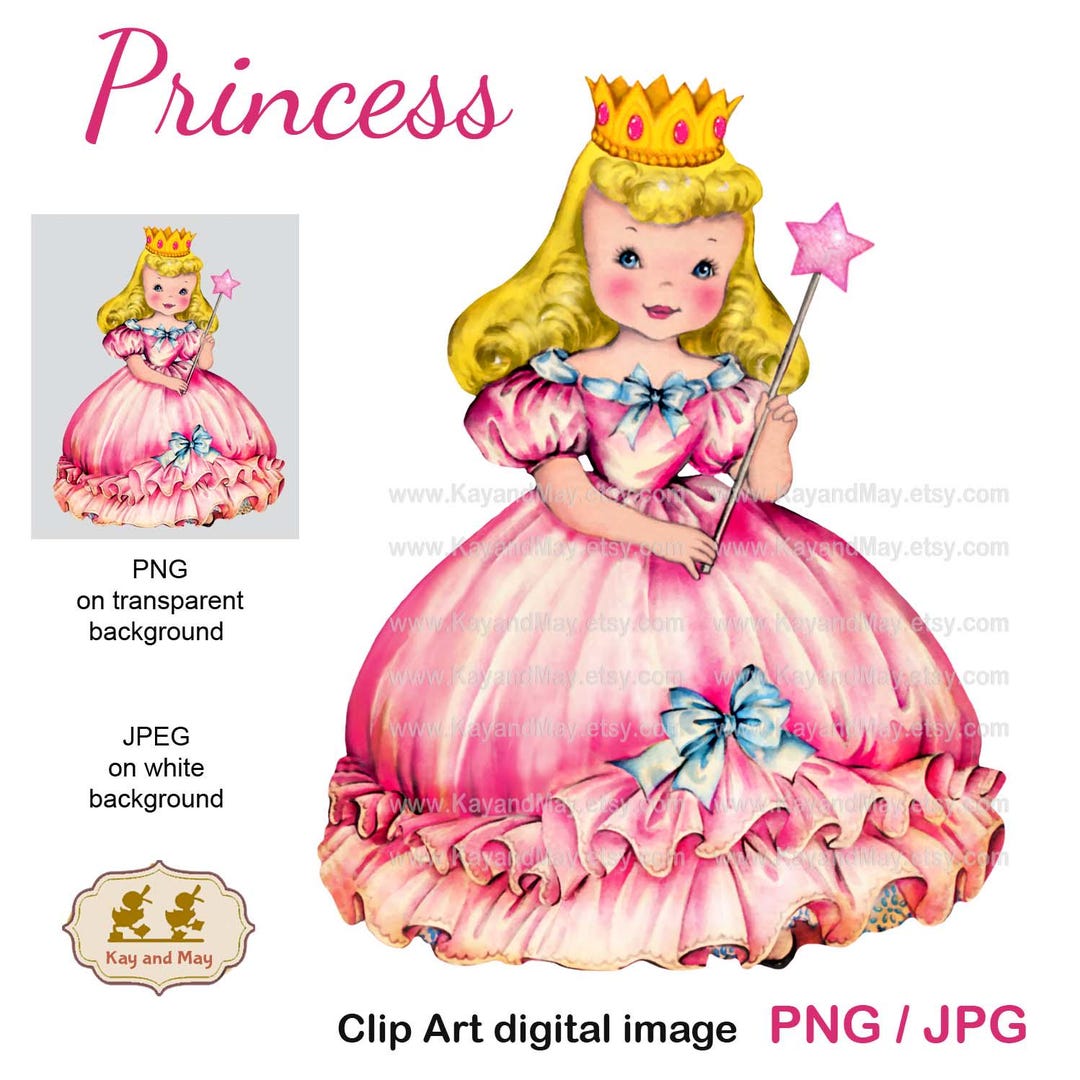 Princess Printable Digital Image / PNG and JPEG Sublimation Design Clip ...
