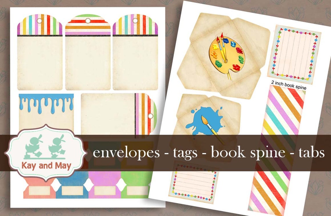 Printable Journal Kit ART Journal Creative Journal Retro | Etsy