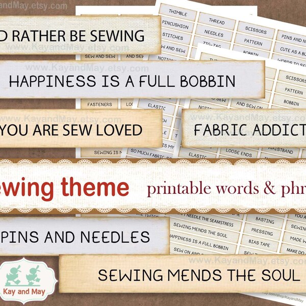 Sewing Printable - Etsy