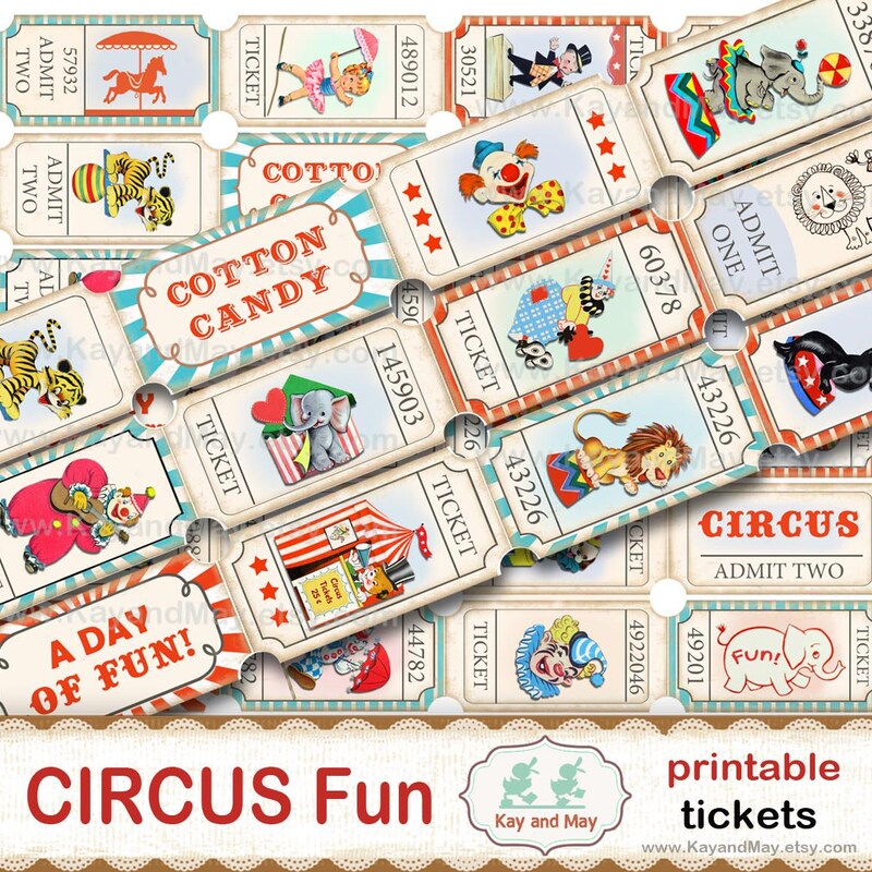 Circus Ticket - Etsy