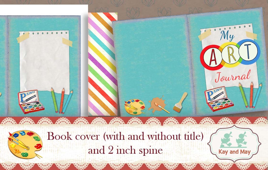 Printable Journal Kit ART Journal Creative Journal Retro | Etsy