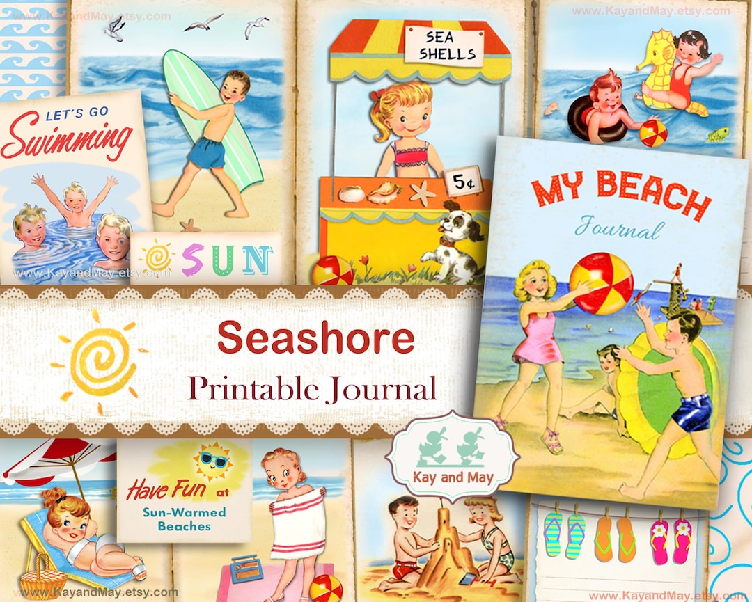 Beach Journal Kit: Summer Seashore Printable Pages (digital Download ...