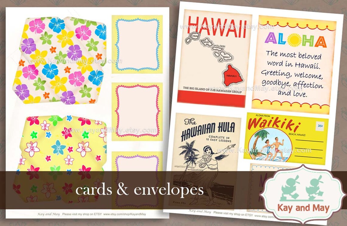 TROPICAL Island Junk Journal Kit Hawaii Journal Kit Summer - Etsy