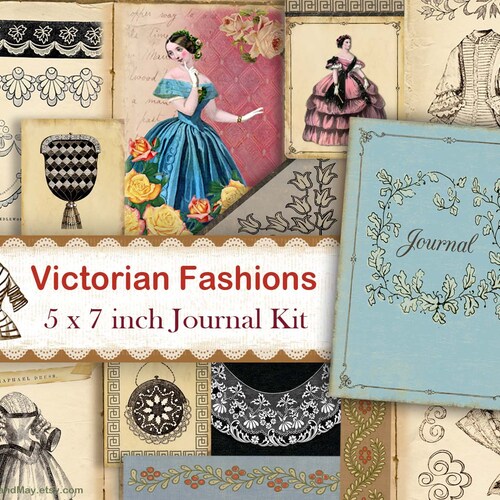 Victorian Junk Journal Pages Jane Austen Digital Download - Etsy