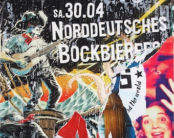This Edgy Street Art Collage is Made From Posters Torn From the Streets ...