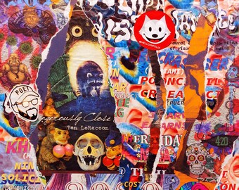 This Edgy Street Art Collage is Made From Posters Torn From the Streets ...