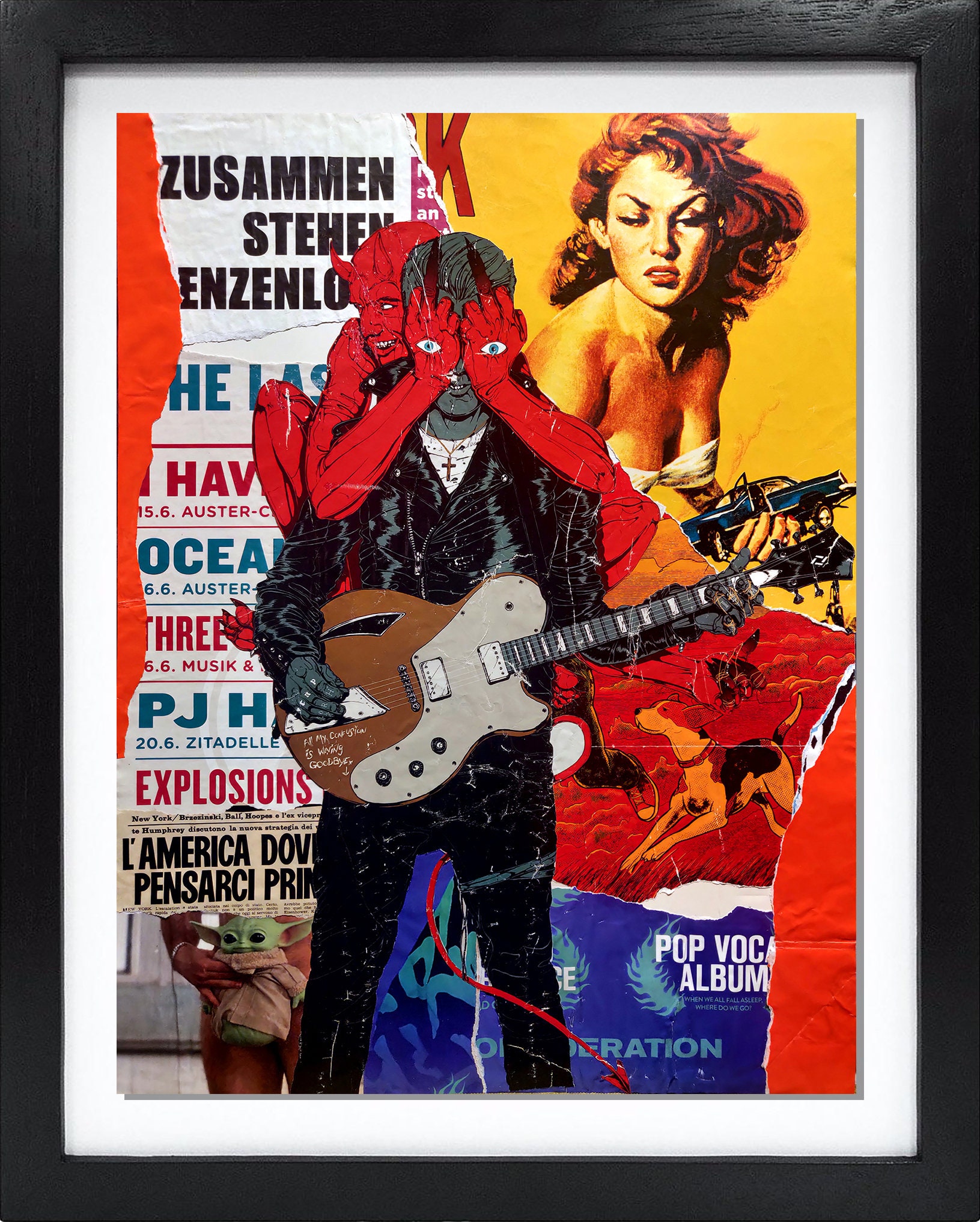 This Edgy Street Art Collage is Made From Posters Torn From the Streets ...