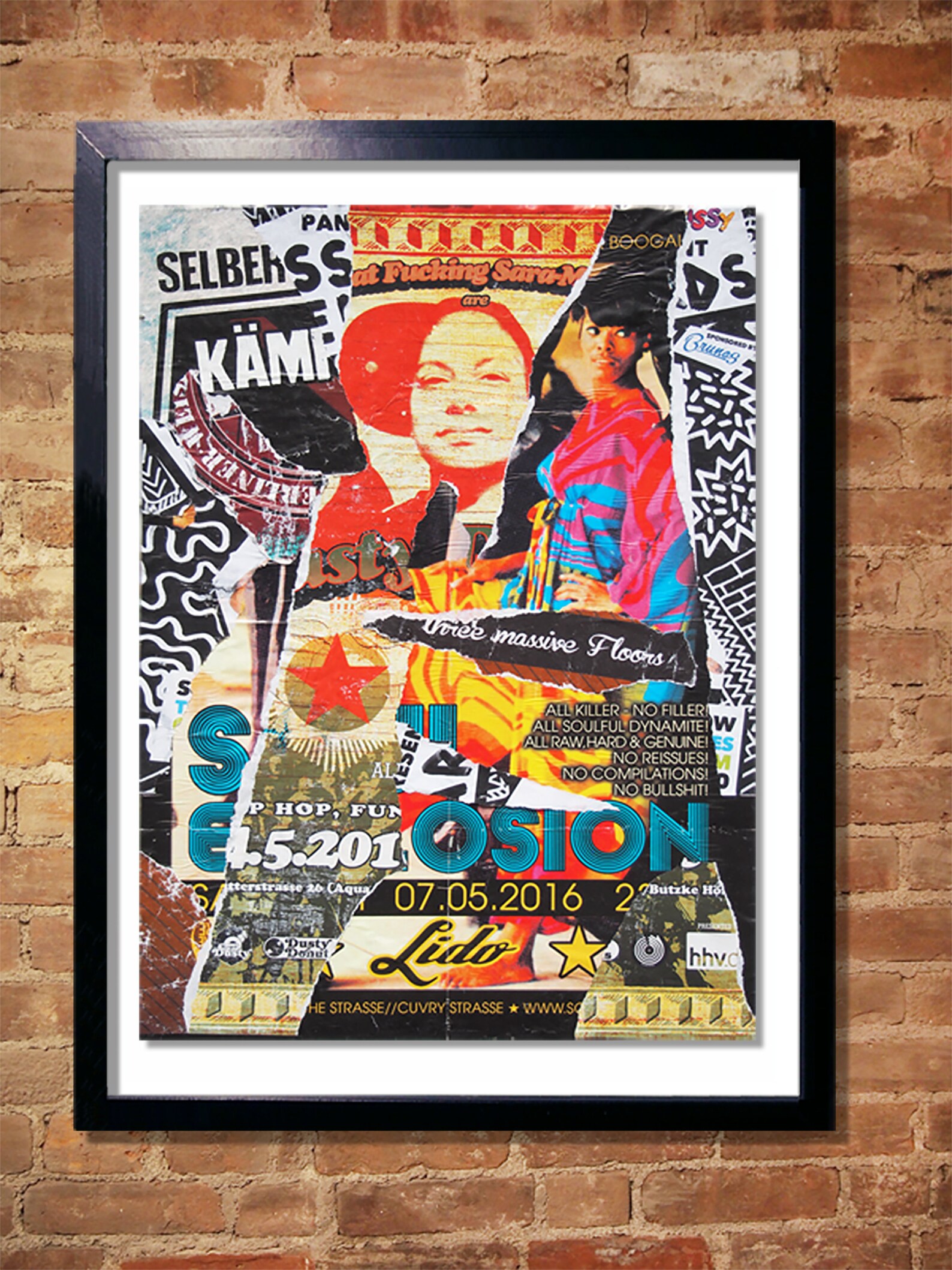 This Edgy Street Art Collage is Made From Posters Torn From the Streets ...