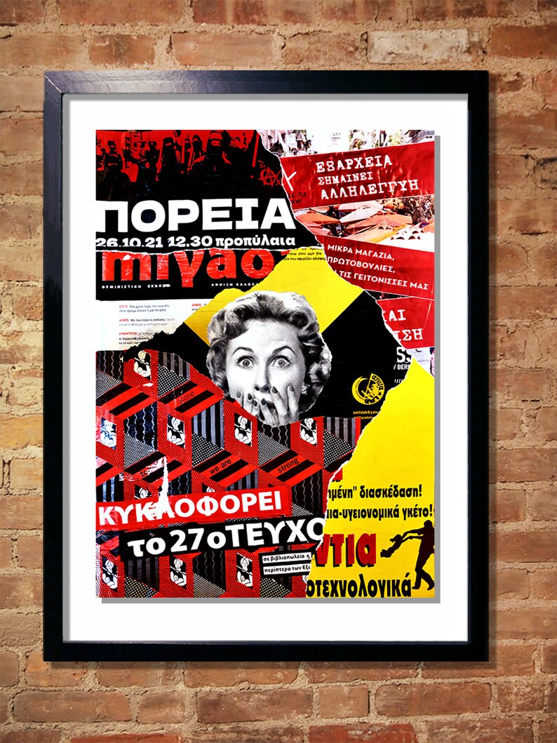 This Edgy Street Art Collage is Made From Posters Torn From the Streets ...