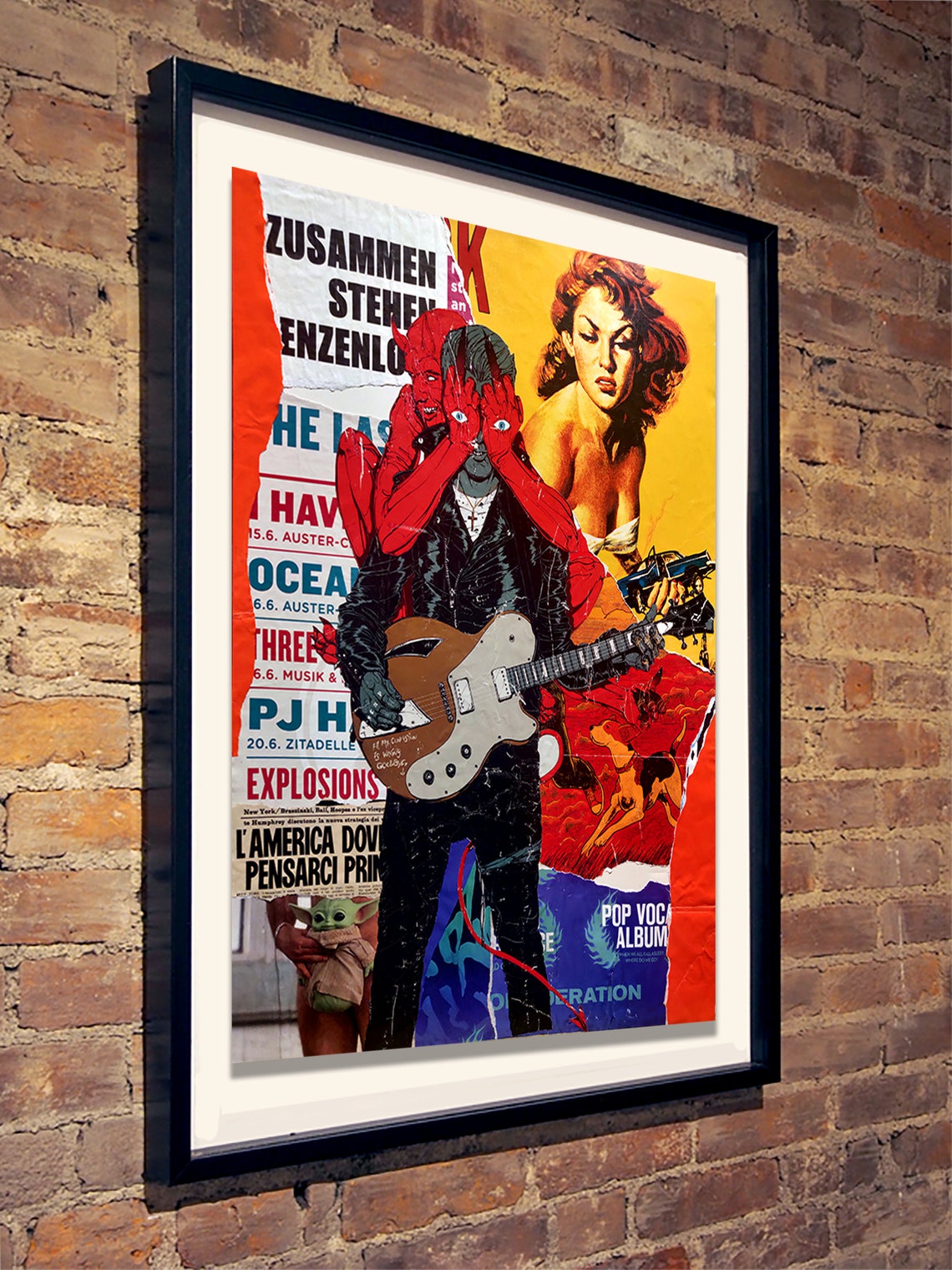 This Edgy Street Art Collage is Made From Posters Torn From the Streets ...