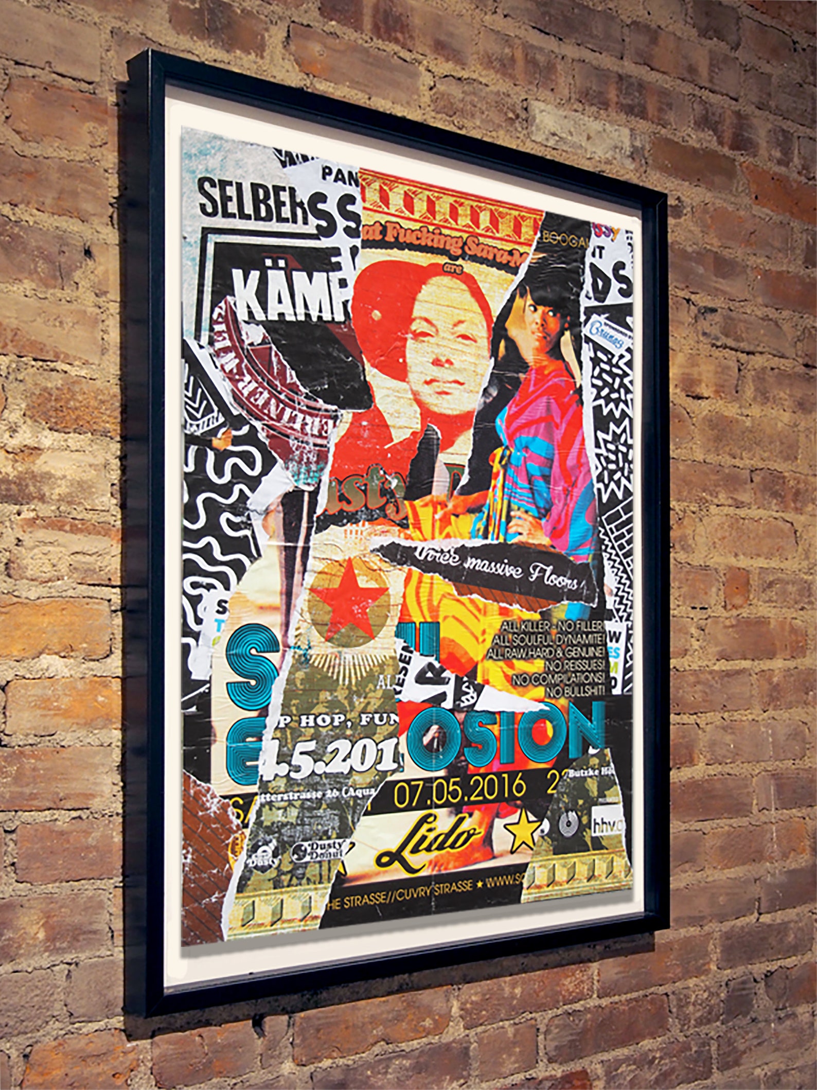 This Edgy Street Art Collage is Made From Posters Torn From the Streets ...