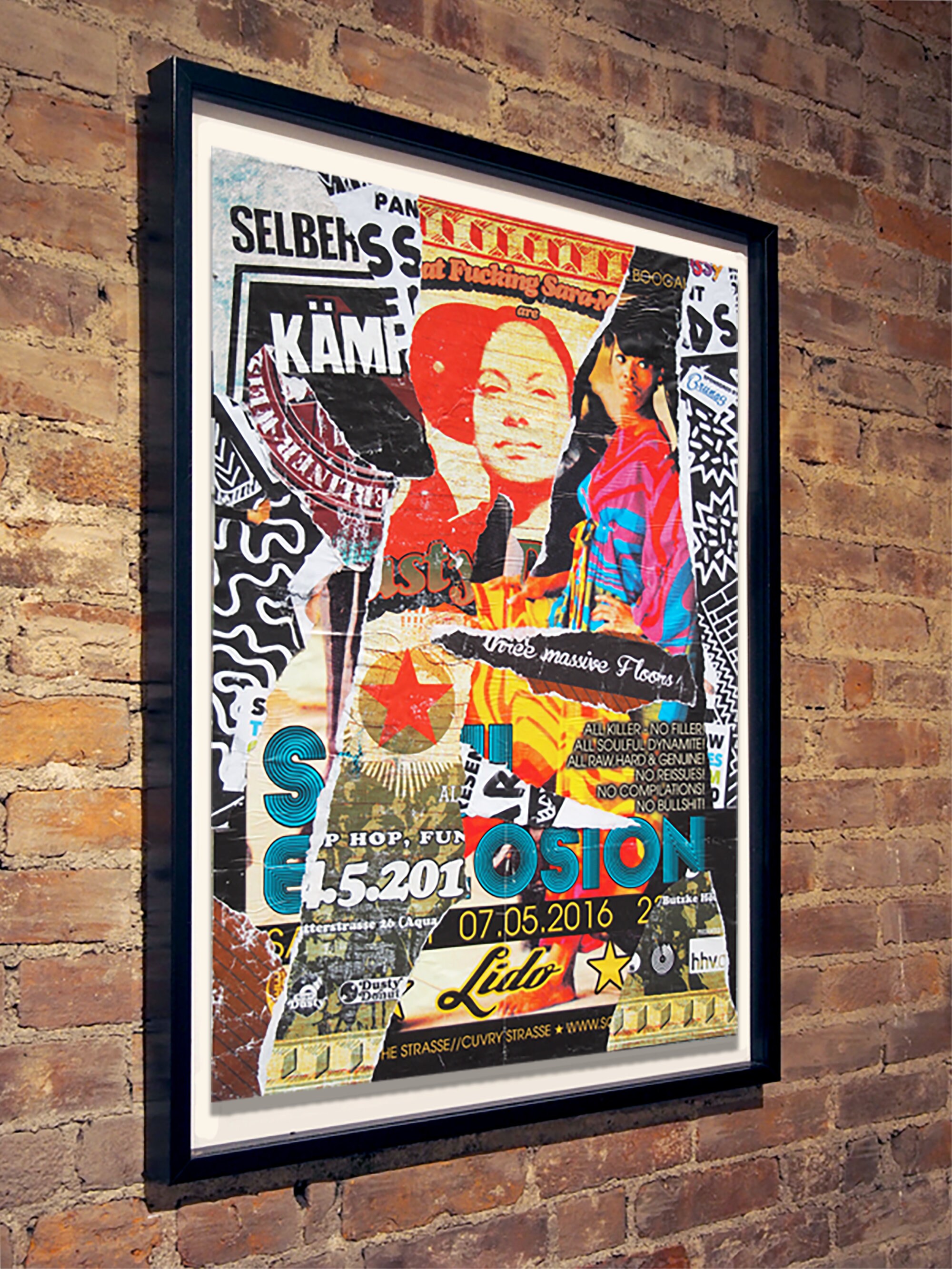 This Edgy Street Art Collage is Made From Posters Torn From the Streets ...