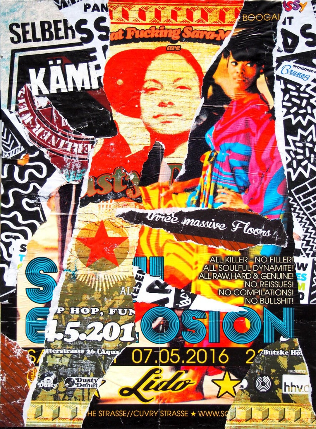 This Edgy Street Art Collage is Made From Posters Torn From the Streets ...