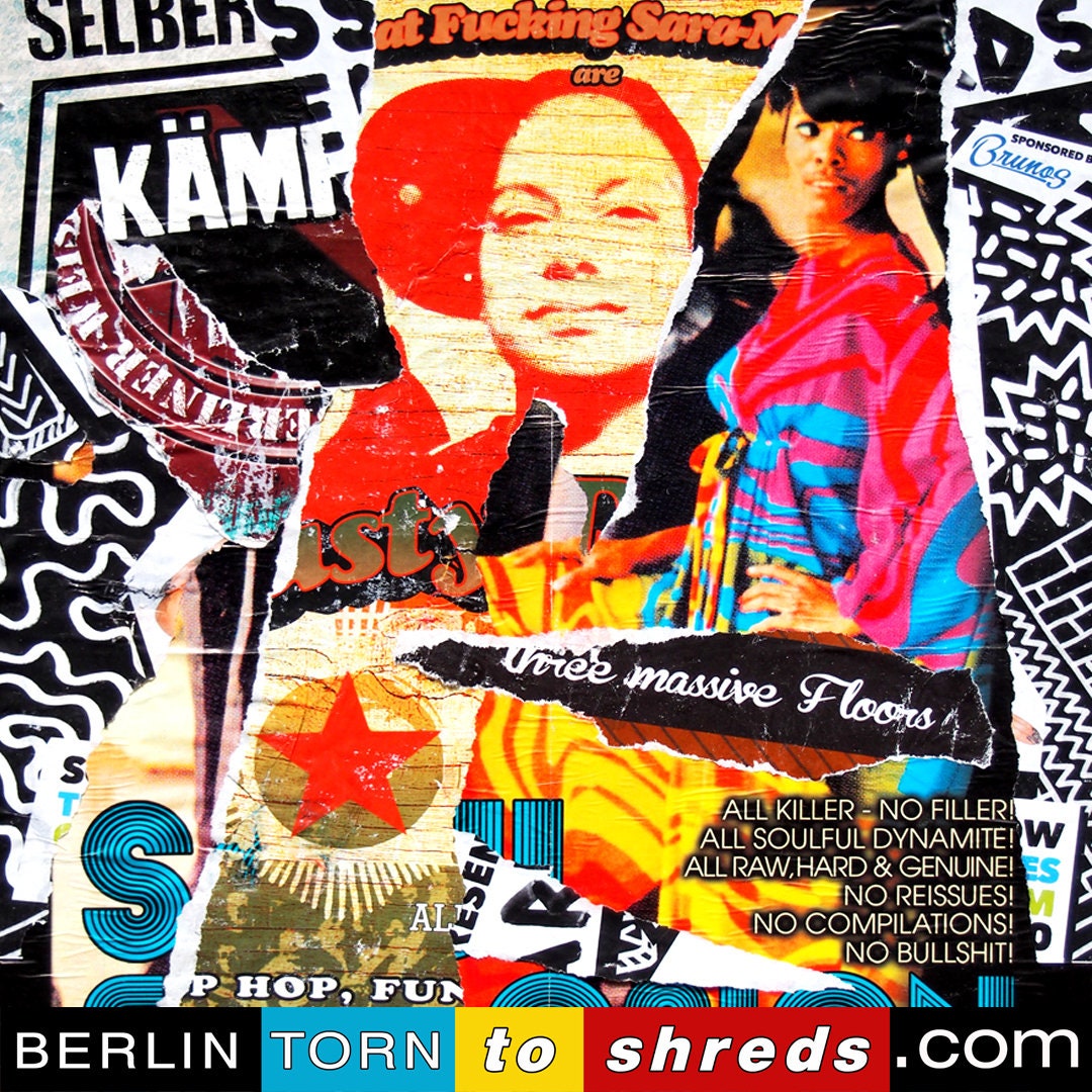 This Edgy Street Art Collage is Made From Posters Torn From the Streets of Berlin. - Etsy
