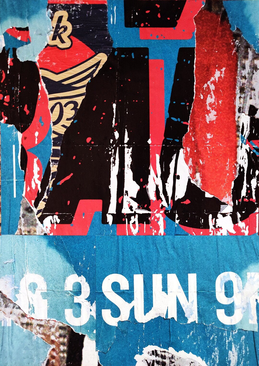 This Edgy Street Art Collage is Made From Posters Torn From the Streets ...