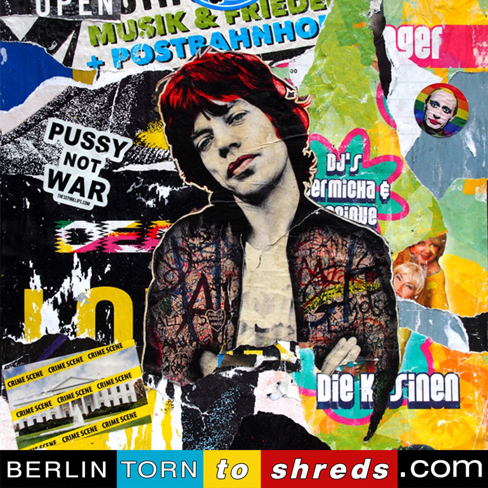 This Edgy Street Art Collage is Made From Posters Torn From the Streets ...