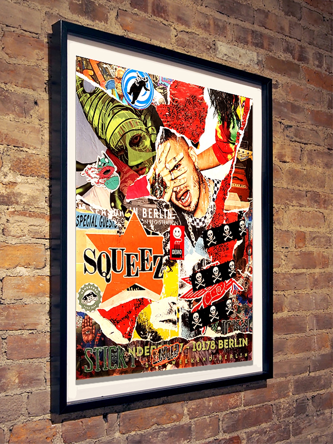 This Edgy Street Art Collage is Made From Posters Torn From the Streets ...