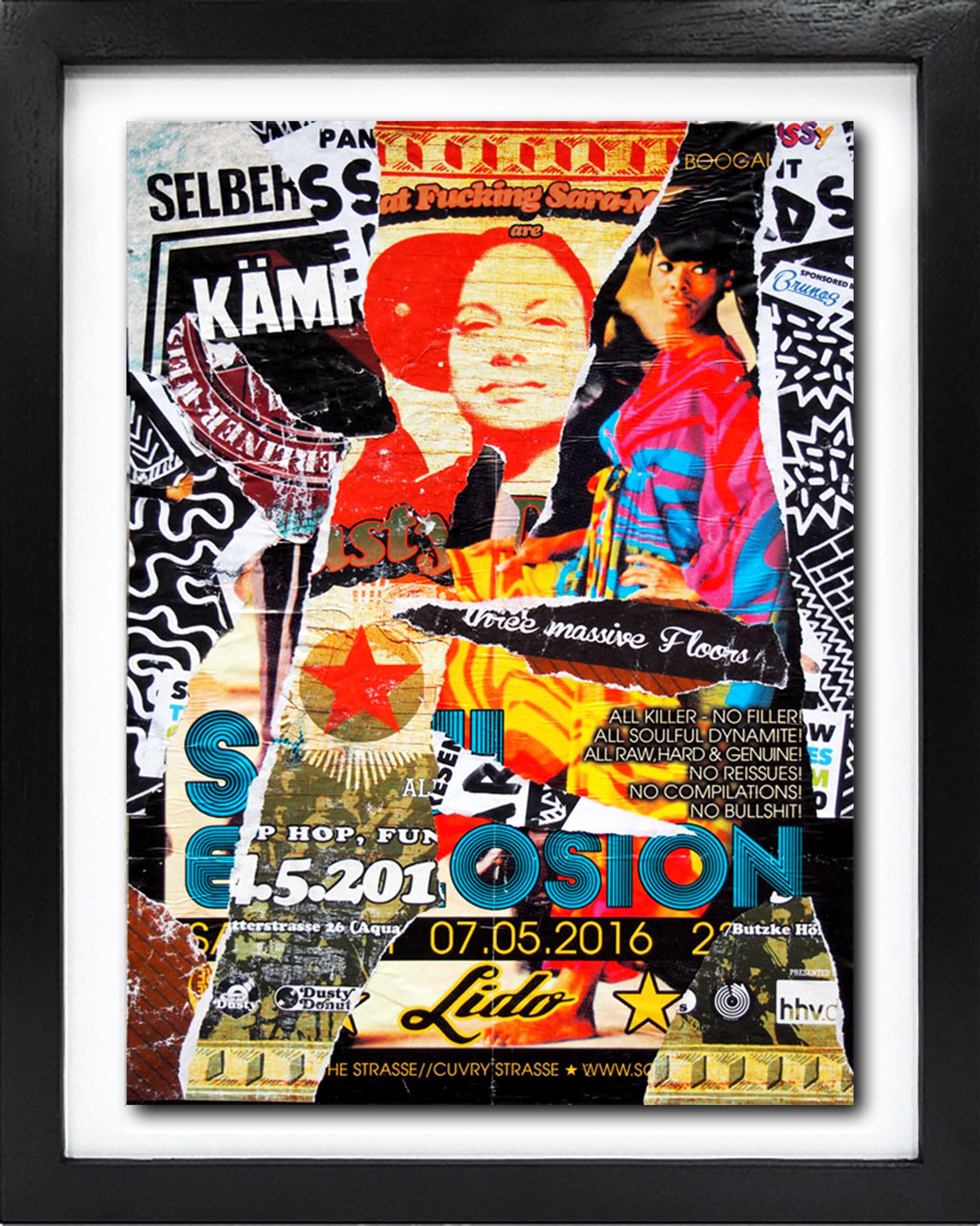 This Edgy Street Art Collage is Made From Posters Torn From the Streets ...