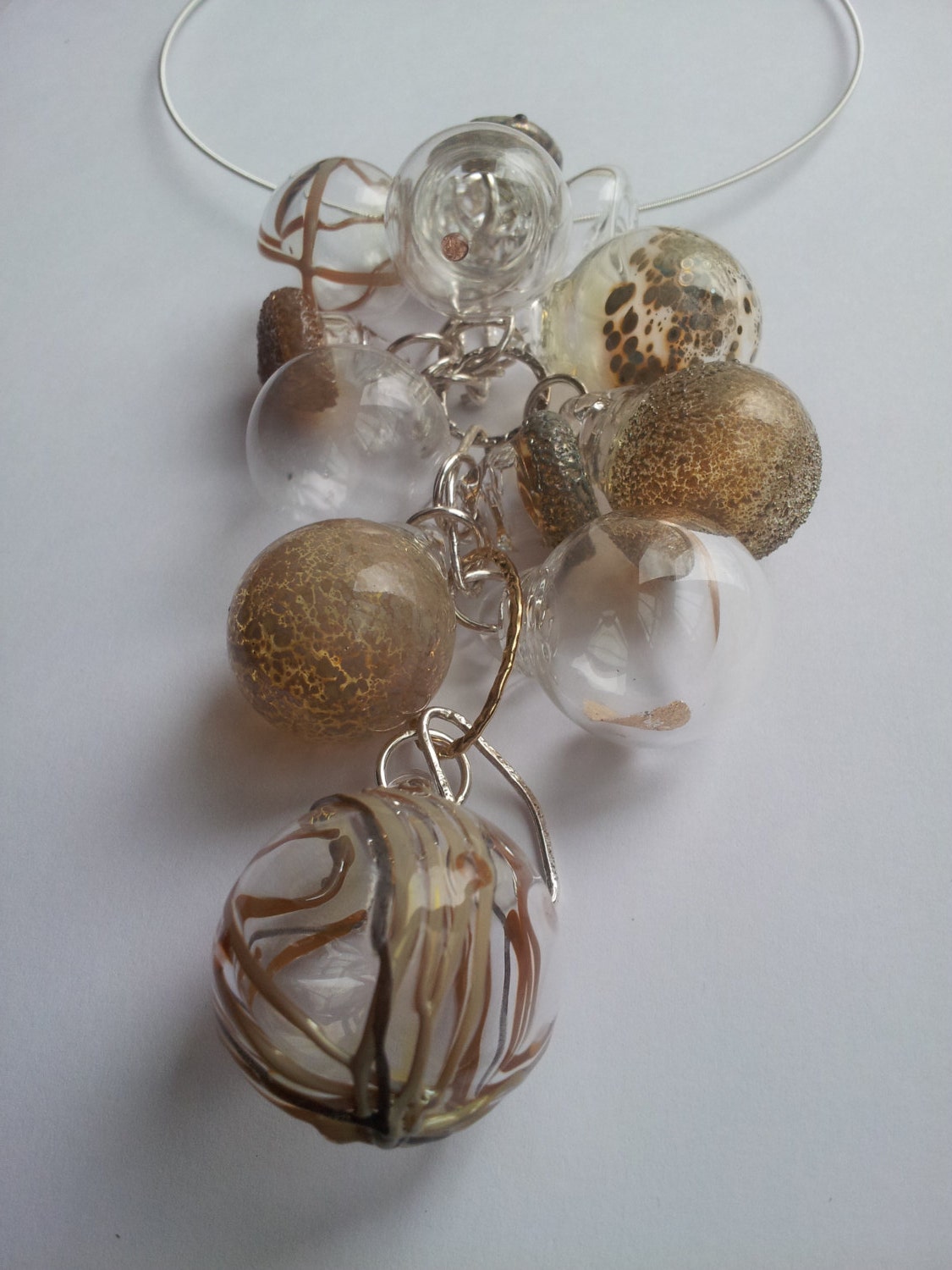 Glass Cascade Necklace - Etsy