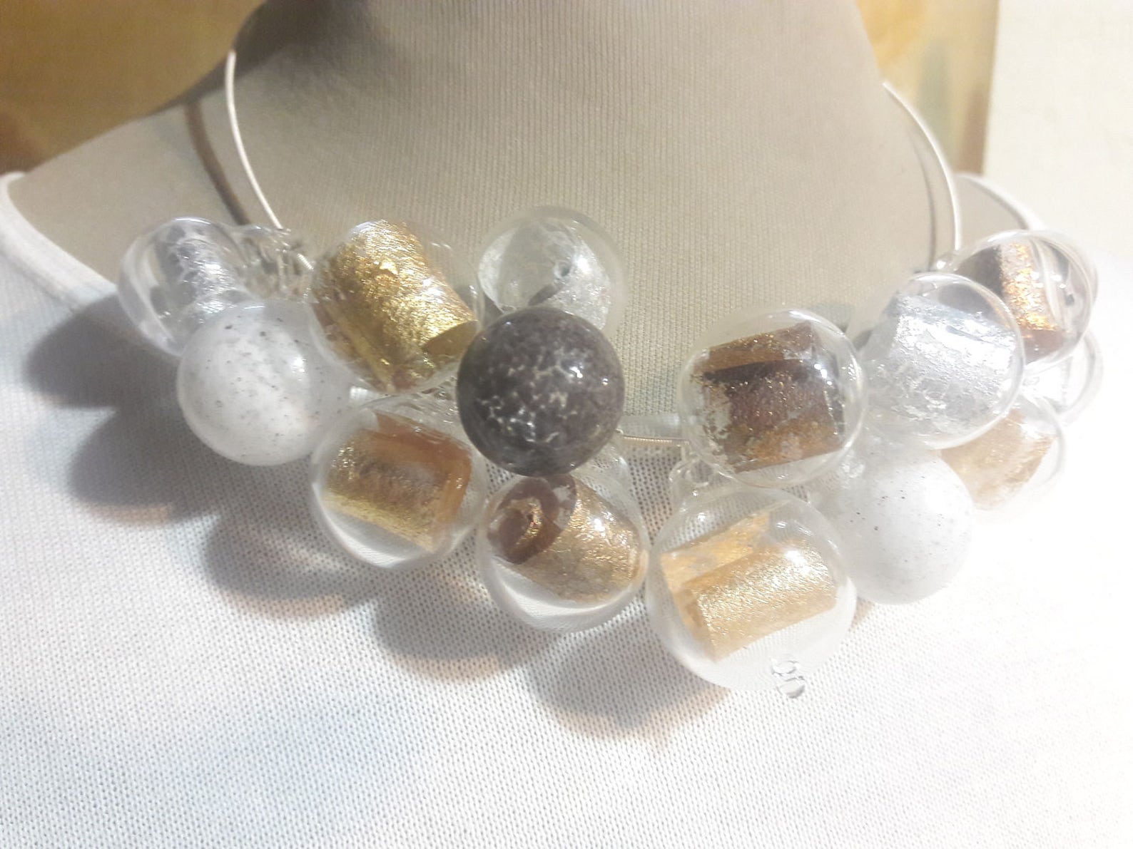 Metal Foil Necklace - Etsy