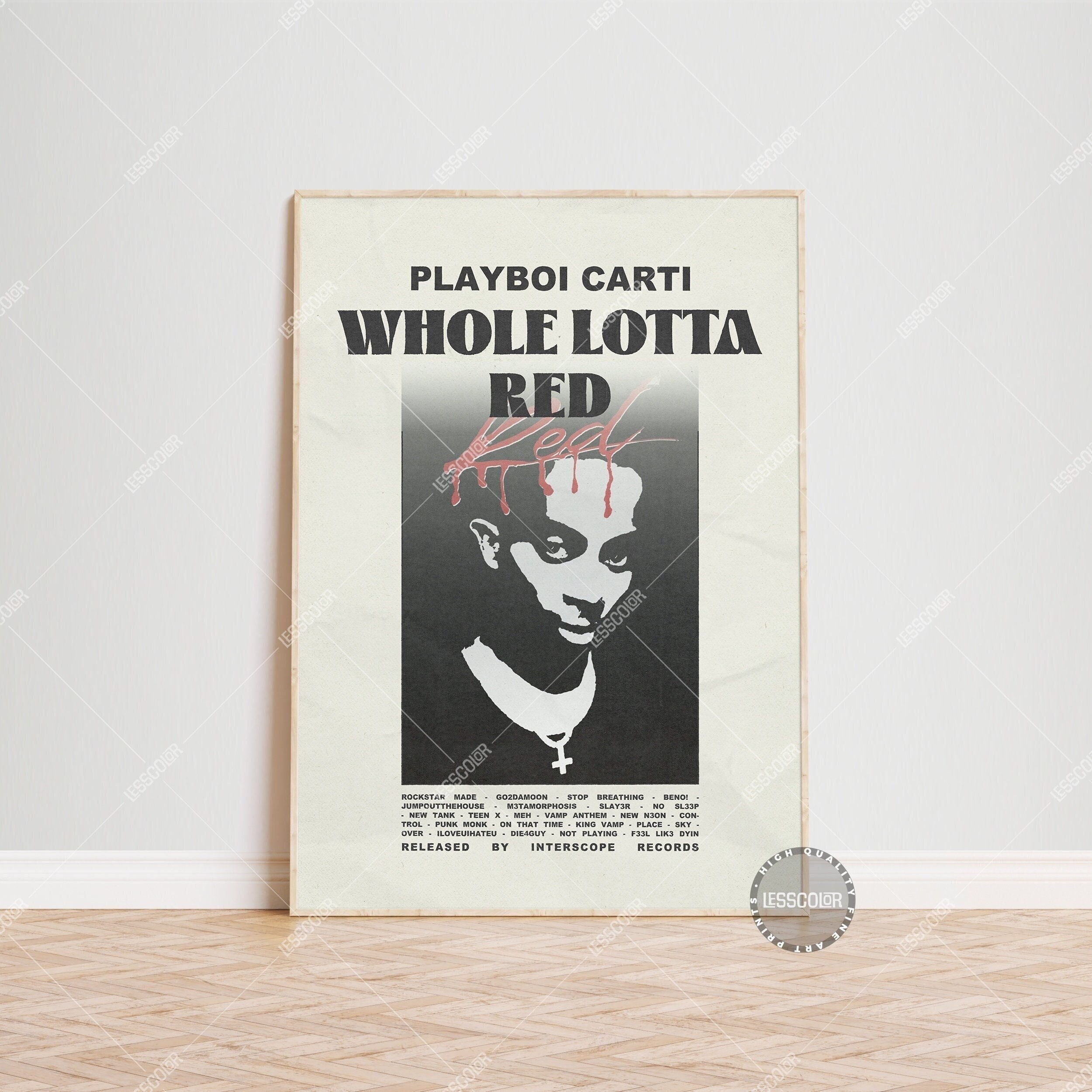 Playboi Carti Posters / Whole Lotta Red Poster, Tracklist Album Cover ...