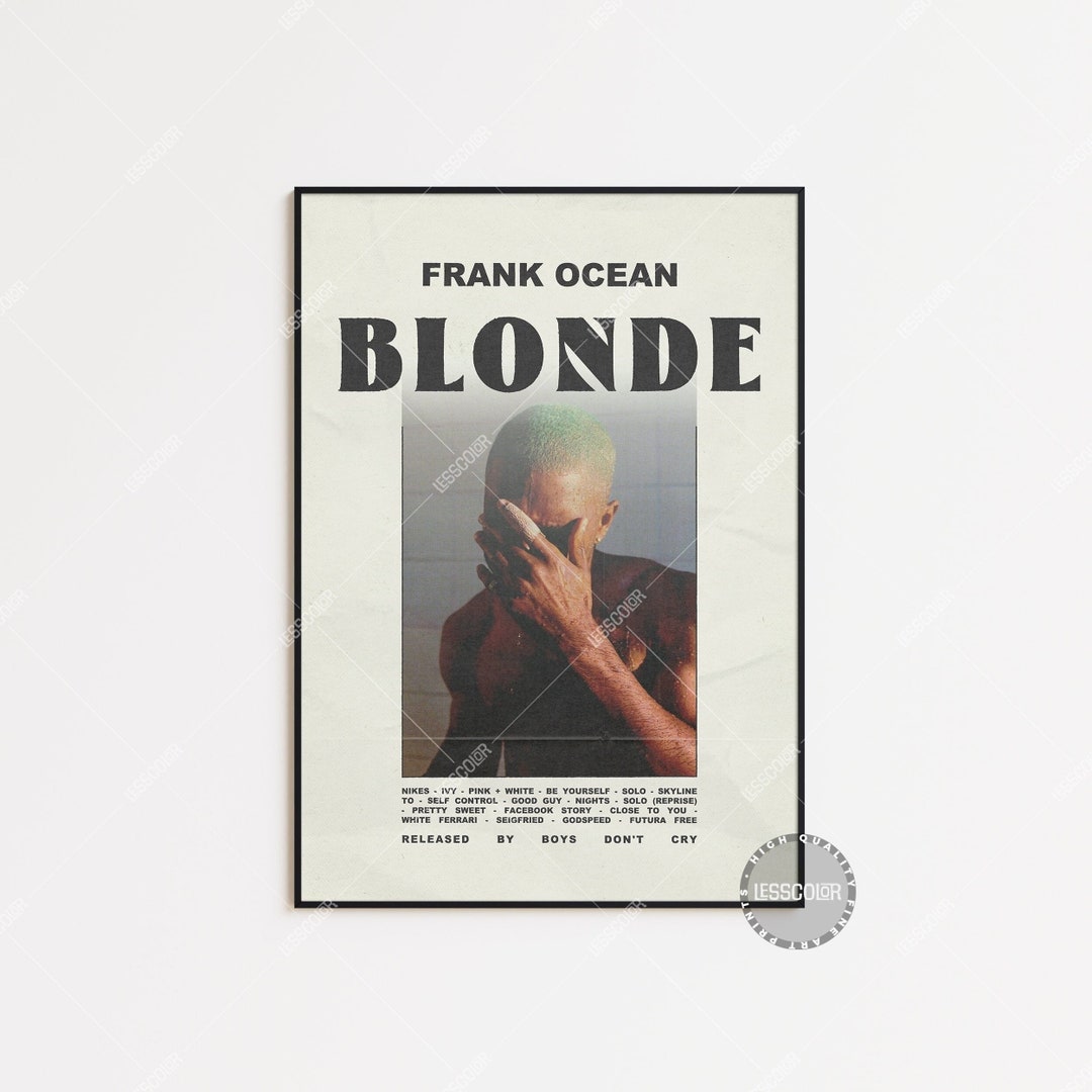 Frank Ocean Posters / Blonde Poster / Blonde Tracklist / Album Cover ...