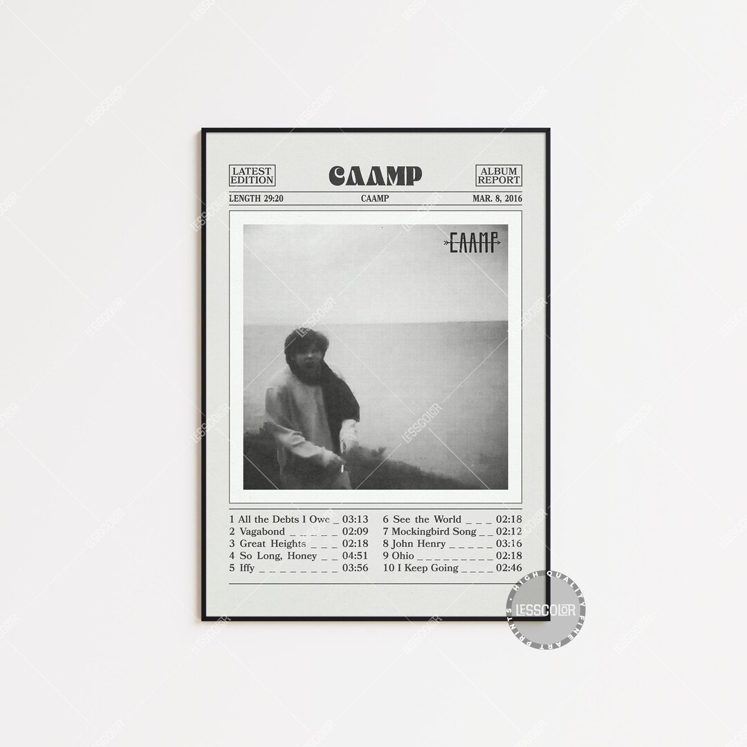 Caamp Retro Newspaper Print, Caamp Poster, Caamp Posters, Album Cover ...
