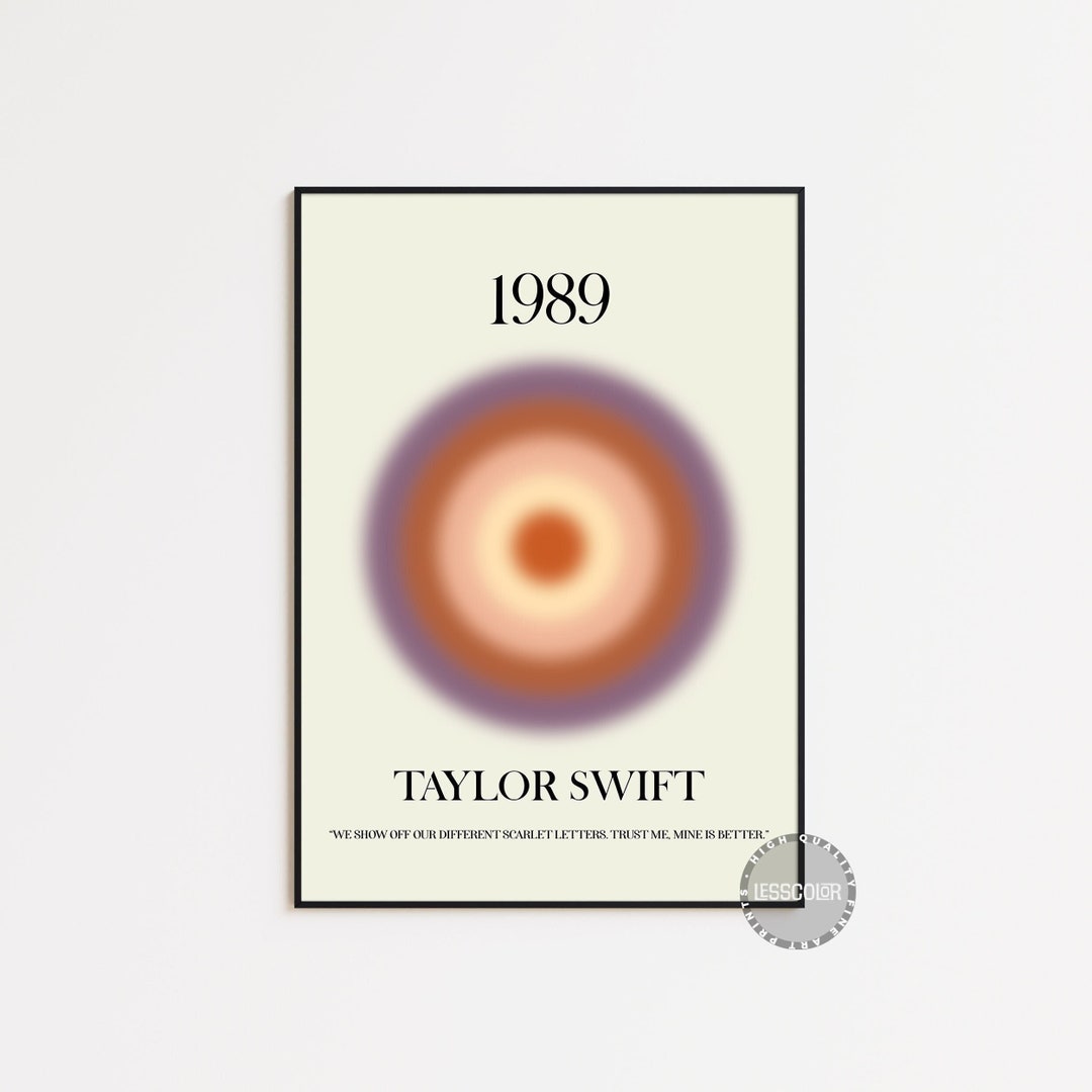 Taylor Swift Posters / 1989 Poster / Album Cover Poster, Gradient Print ...
