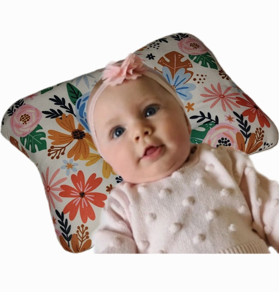 Newborn Baby Pillow Designed for Comfort and Breathability Contoured ...