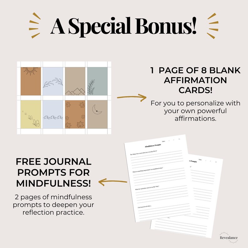Mindfulness Affirmation Cards: Daily Inspiration, Self-care (PDF) - Etsy