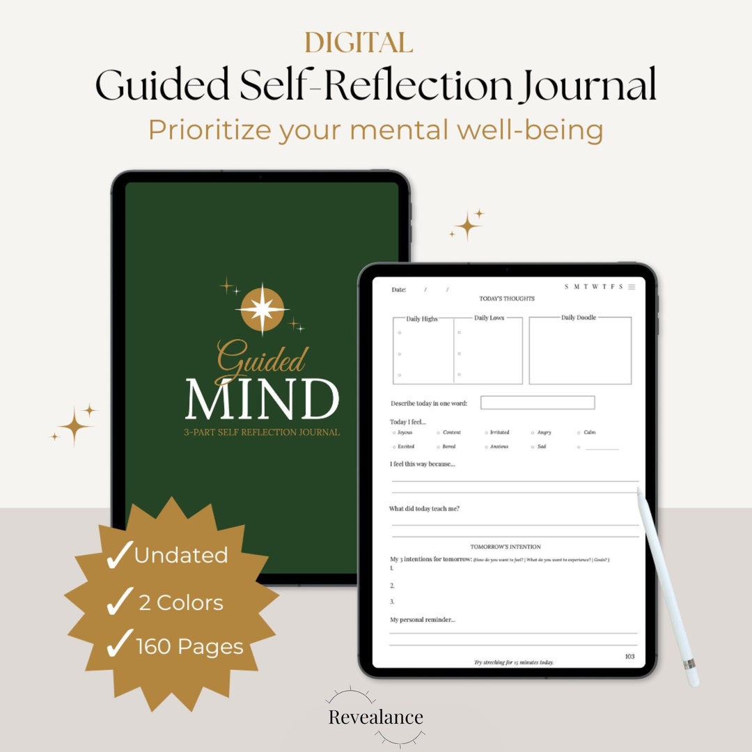 Guided Mind Digital Journal-3-part Journal for Self-discovery | Daily ...