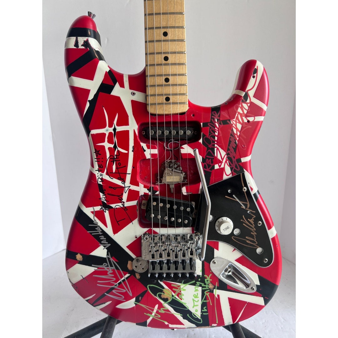 Eddie Van Halen Frankenstein Fender Stratocaster Electric Guitar Signed ...