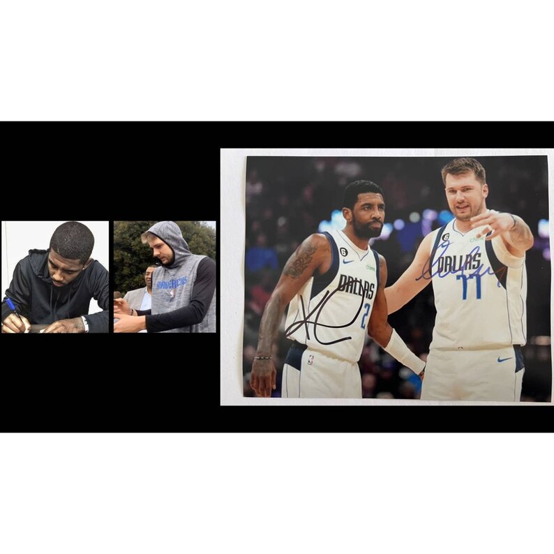 Luka Doncic Kyrie Irving Dallas Mavericks 8x10 Photo Signed With Proof ...