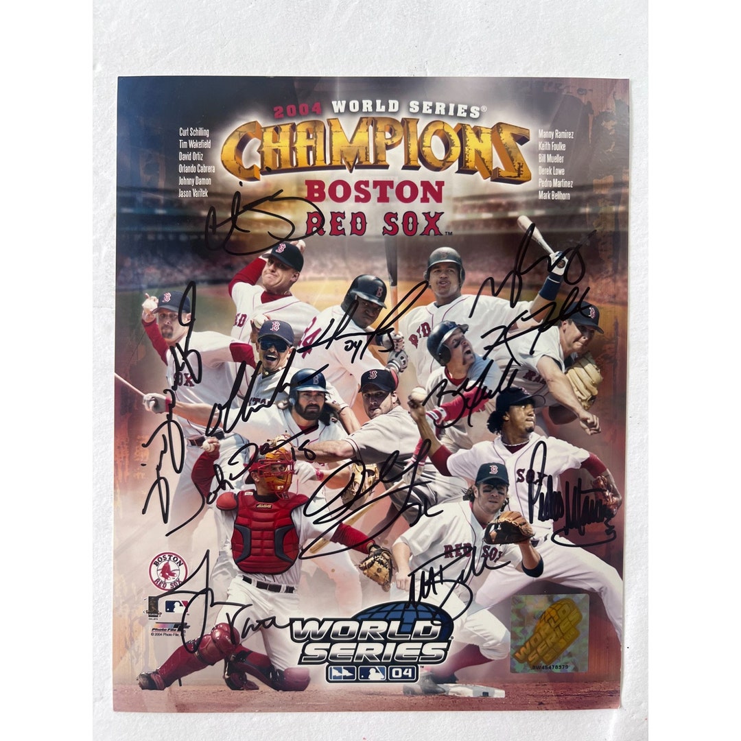 Boston Red Sox 2004 World Series Champions Curt Schilling, Pedro ...