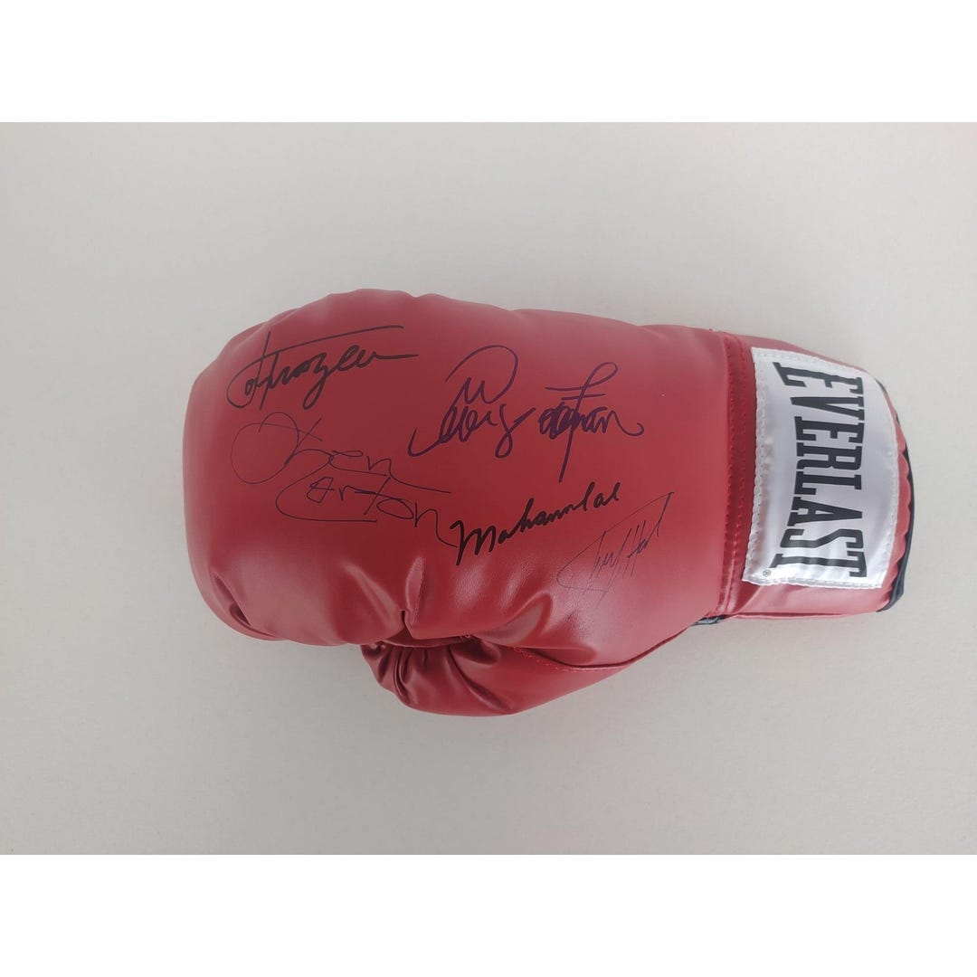 Authentic Everlast Leather Boxing Glove Signed Muhammed Ali George ...