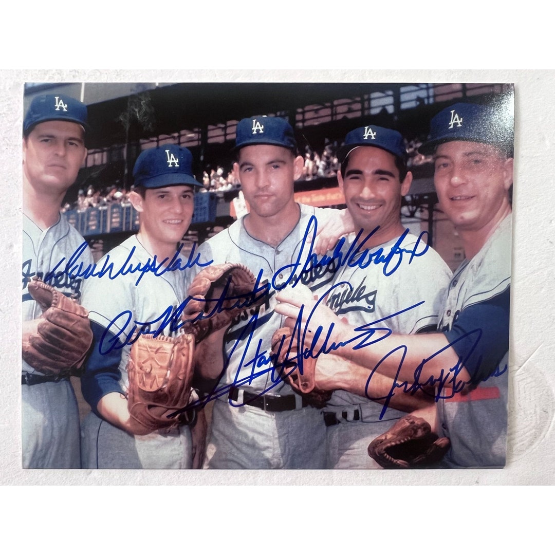 Los Angeles Dodgers 1962 Don Drysdale, Sandy Koufax, Stan Williams ...