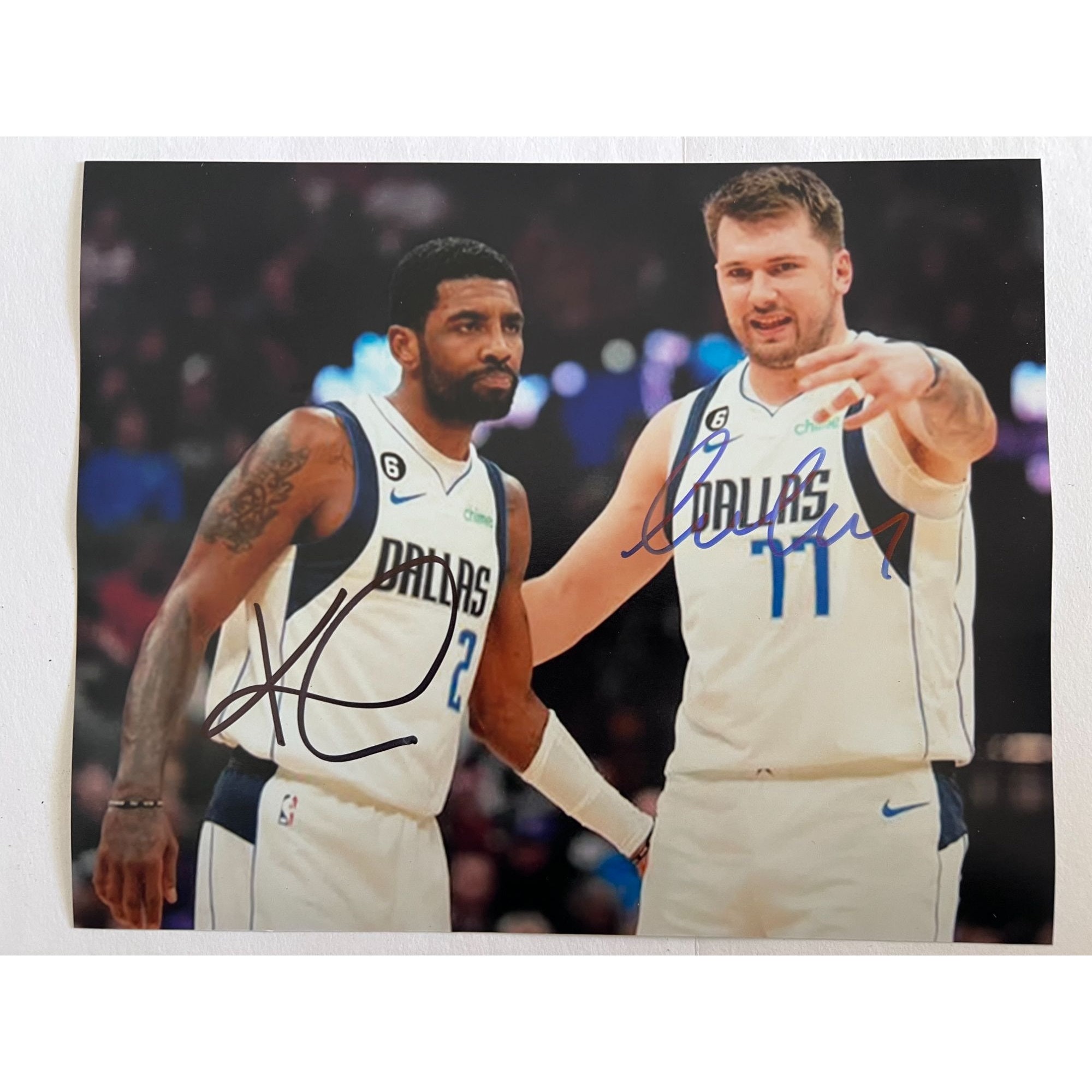 Luka Doncic Kyrie Irving Dallas Mavericks 8x10 Photo Signed With Proof ...