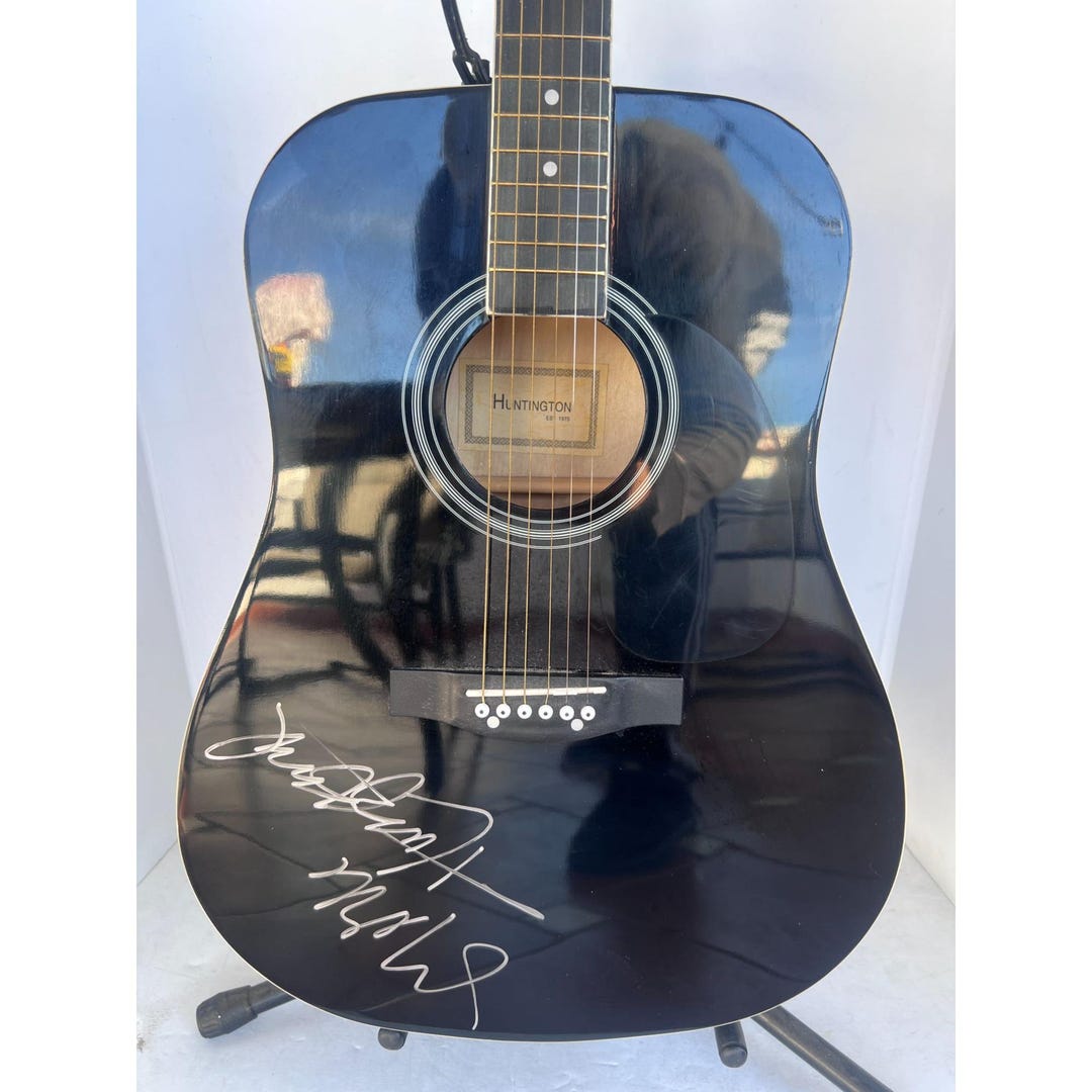 Merle Haggard Full Size Acoustic Guitar Signed With Proof - Etsy
