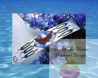 Bead PATTERN Elk Totem Cuff Bracelet Loom Square Stitch