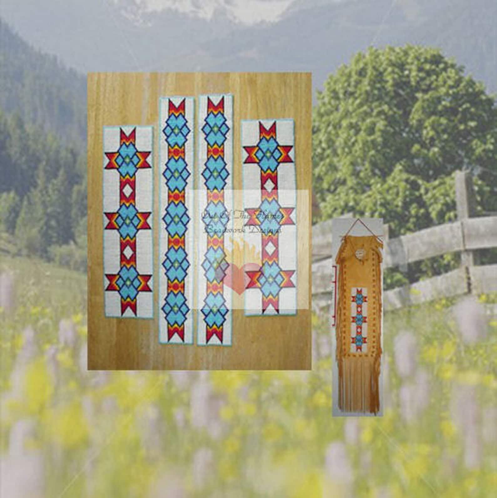 Bead PATTERN Lakota Star Strip Set Loom or Square Stitch - Etsy