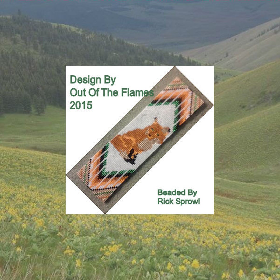 Bead PATTERN Sly Fox Cuff Bracelet Loom or Square Stitch - Etsy