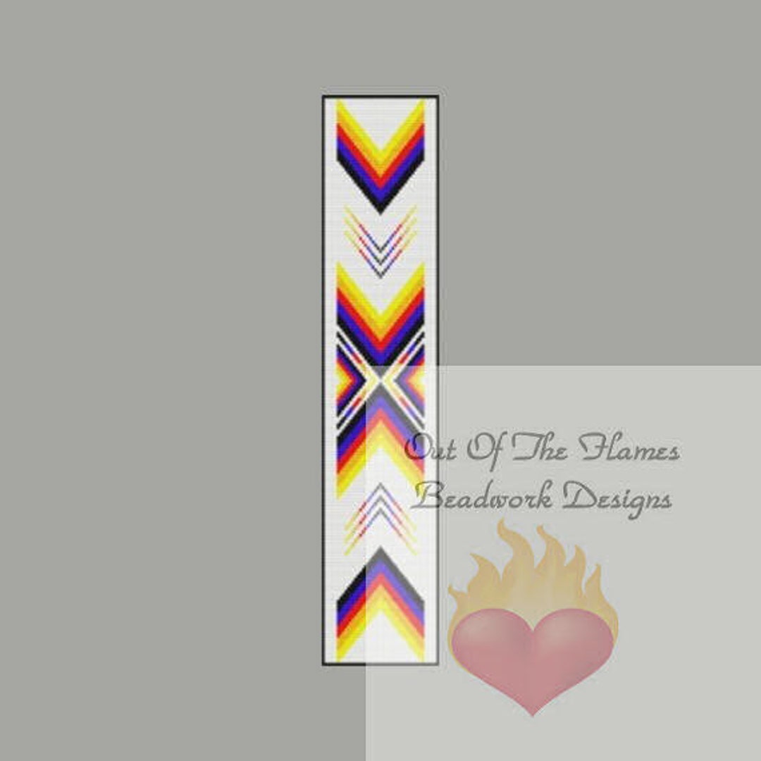 Native American Color Ribbon 2 Bead Pattern Loom Square Stitch - Etsy
