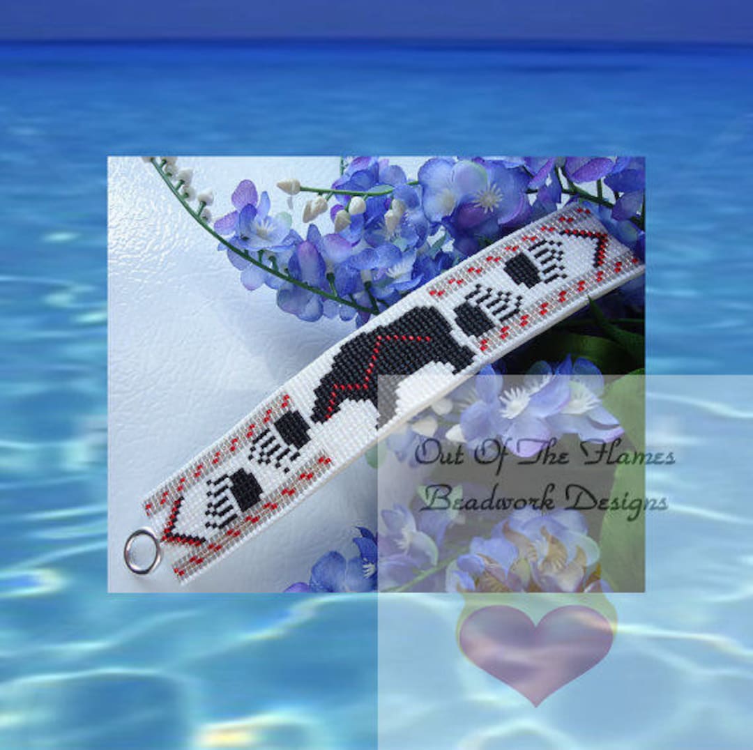 Bead Pattern Bear Totem Cuff Bracelet Loom or Square Stitch - Etsy