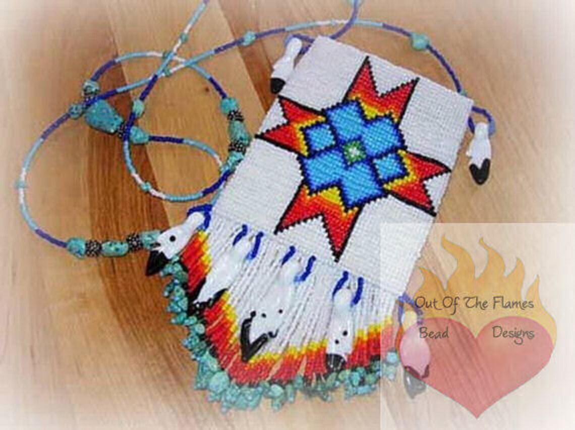 Bead Pattern Sioux Star Amulet Panel Square / Loom - Etsy