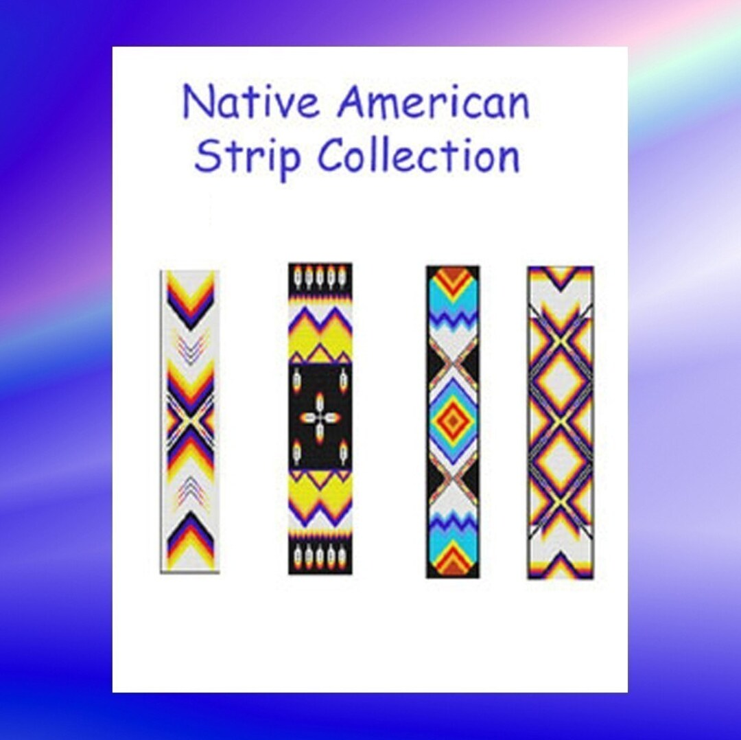 Bead Pattern Native American Strips Collection Square Loom - Etsy