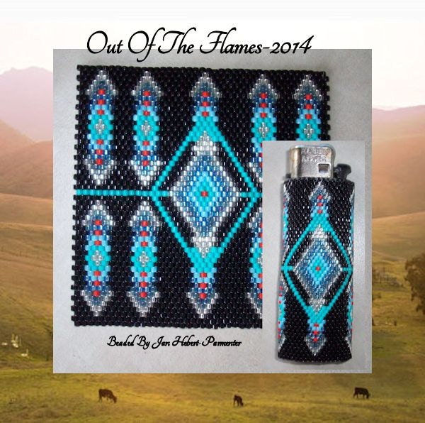 Bead PATTERN Desert Blue Lighter Cover Peyote or Brick Stitch - Etsy