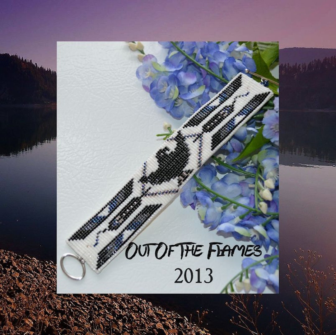 Bead PATTERN Raven Totem Cuff Bracelet Loom Square Stitch - Etsy