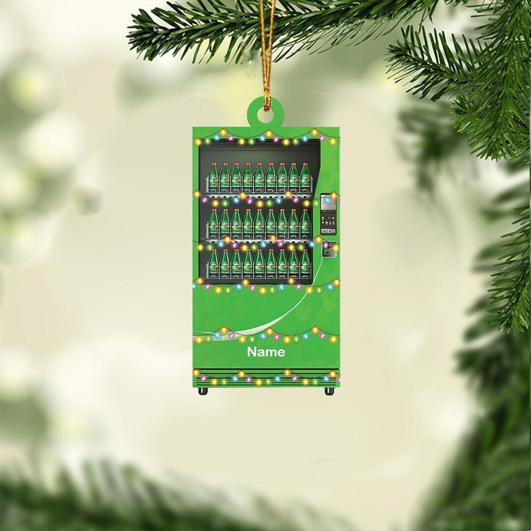 Personalized Vending Machine Ornament, Drinks Vending Machine Christmas ...