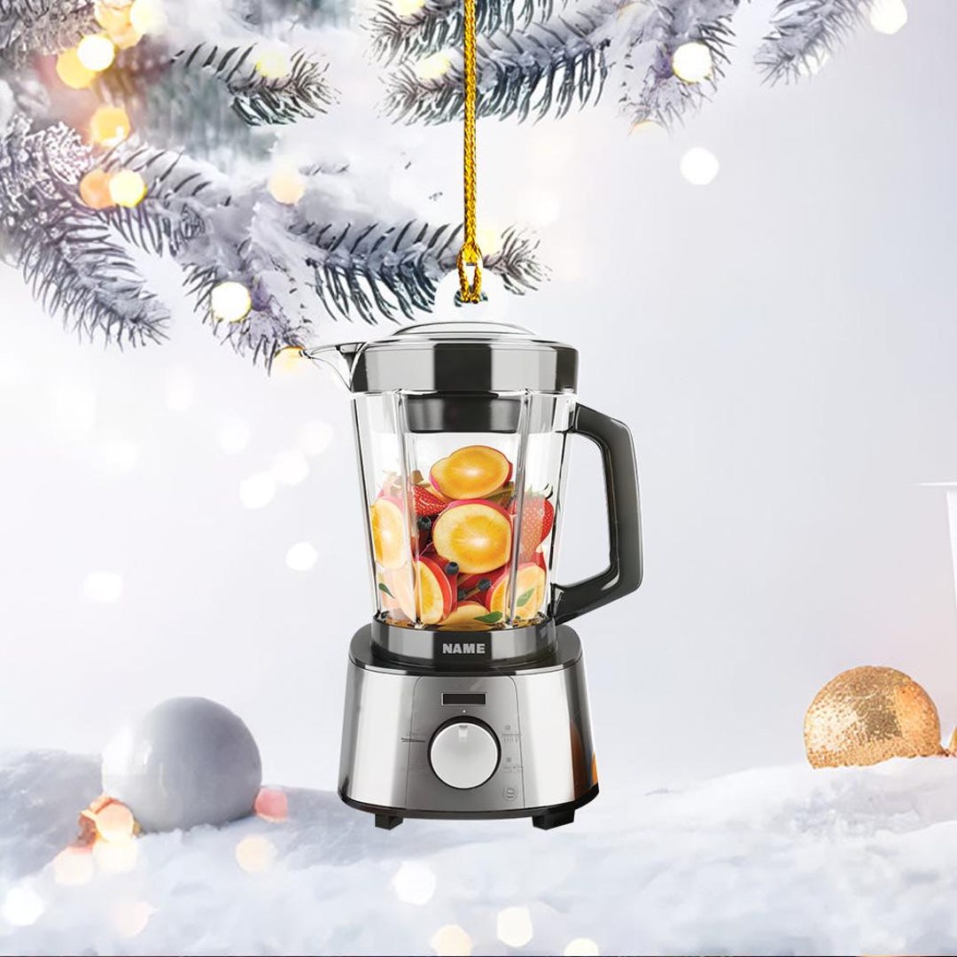 Personalized Fruits Blender Ornament, Juice Mixing Christmas Ornament ...