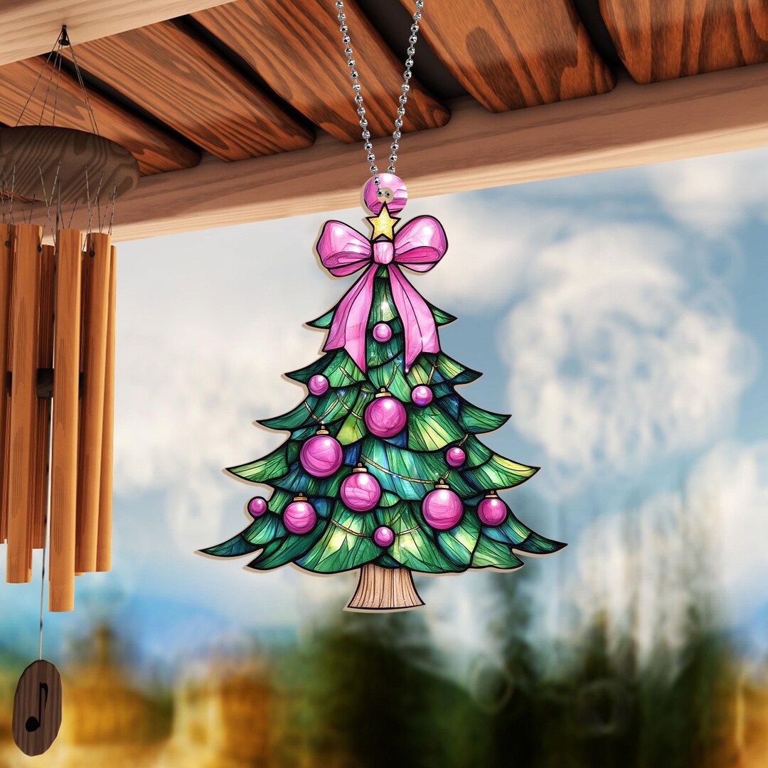 Christmas Tree Suncatcher, Christmas Tree Ornament, Christmas Tree Home ...